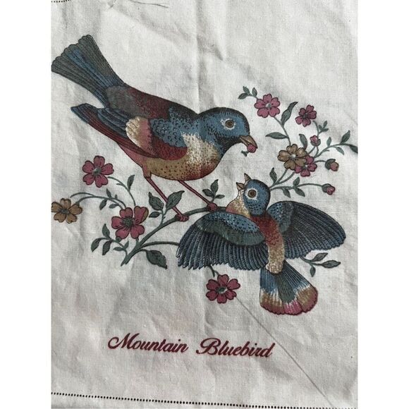 Vintage | Accents | Vintage Joan Kessler Concord Fabric Bird Squares ...